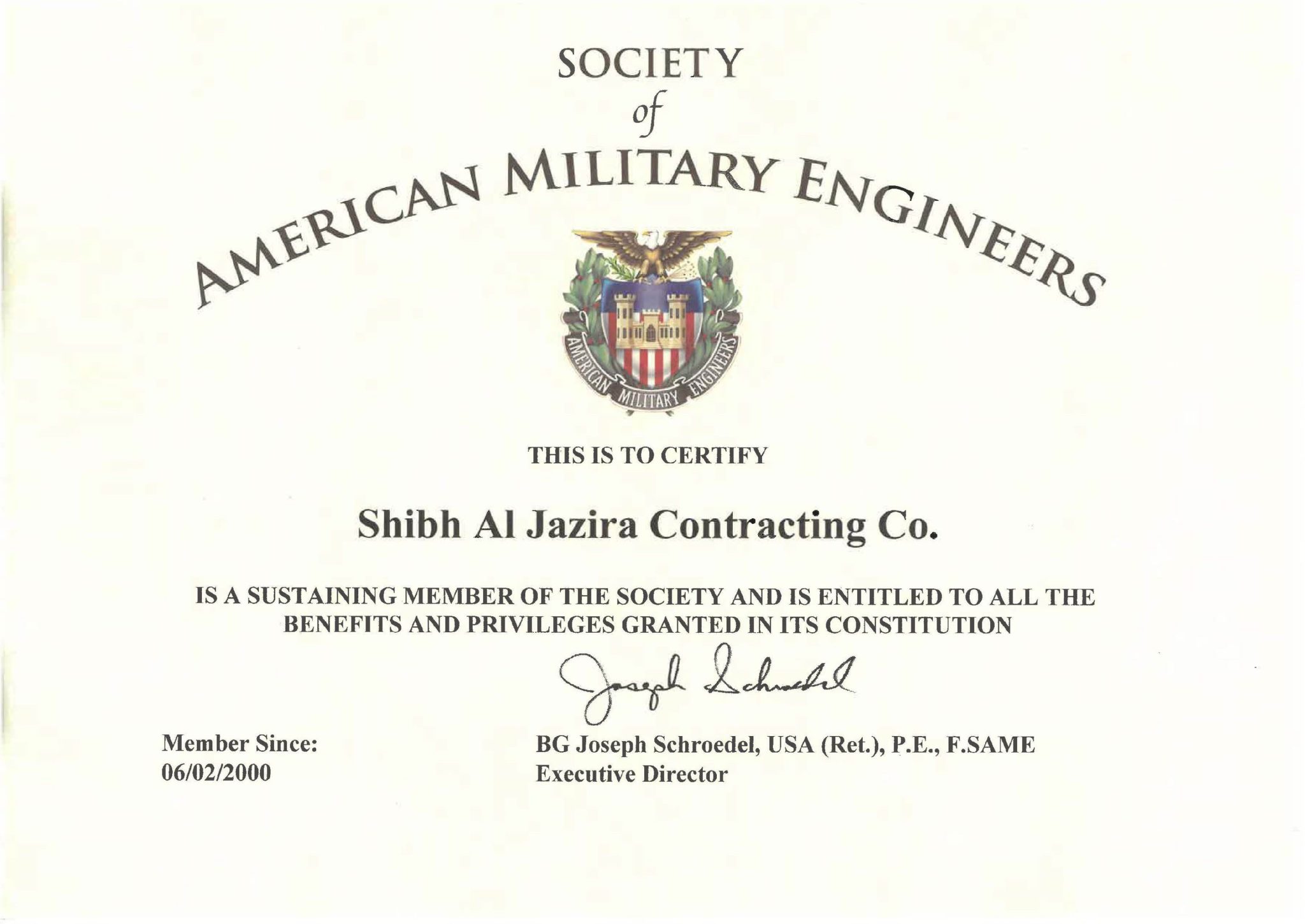 Certificates and Awards – SAJCO